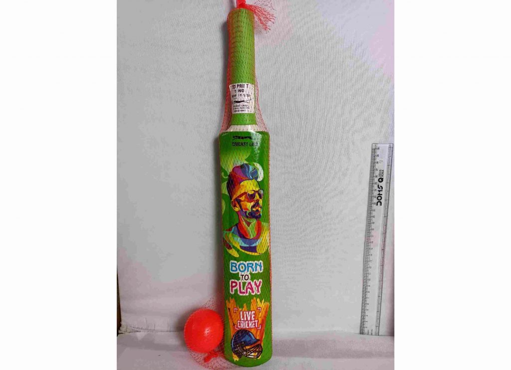 ( Size-1) Cricket bat 3D printed rubber grip with ball – by Cricket ...