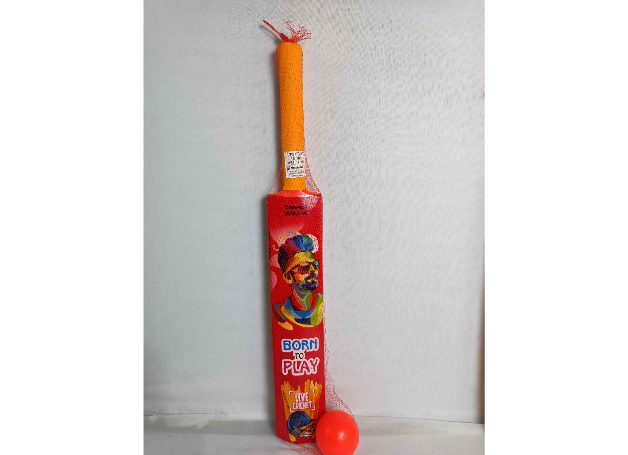 (Size-3) Cricket bat 3D printed rubber grip with ball – by Cricket Land ...