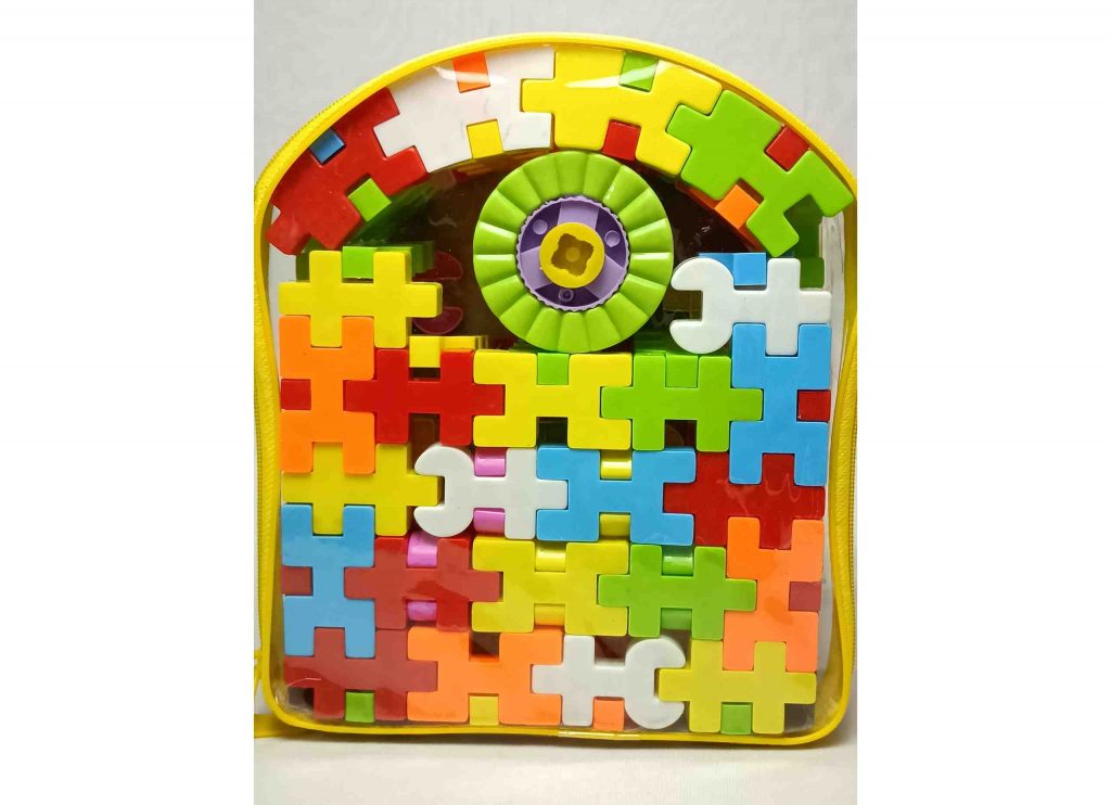 92 pcs Building blocks with rotating wheels – Bagpack packing -By ...