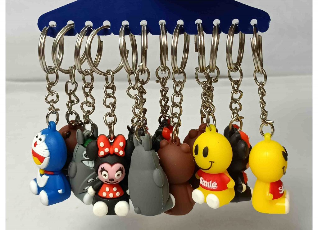 (12 Pcs) Mix Cartoon Character Keyrings – Sellet