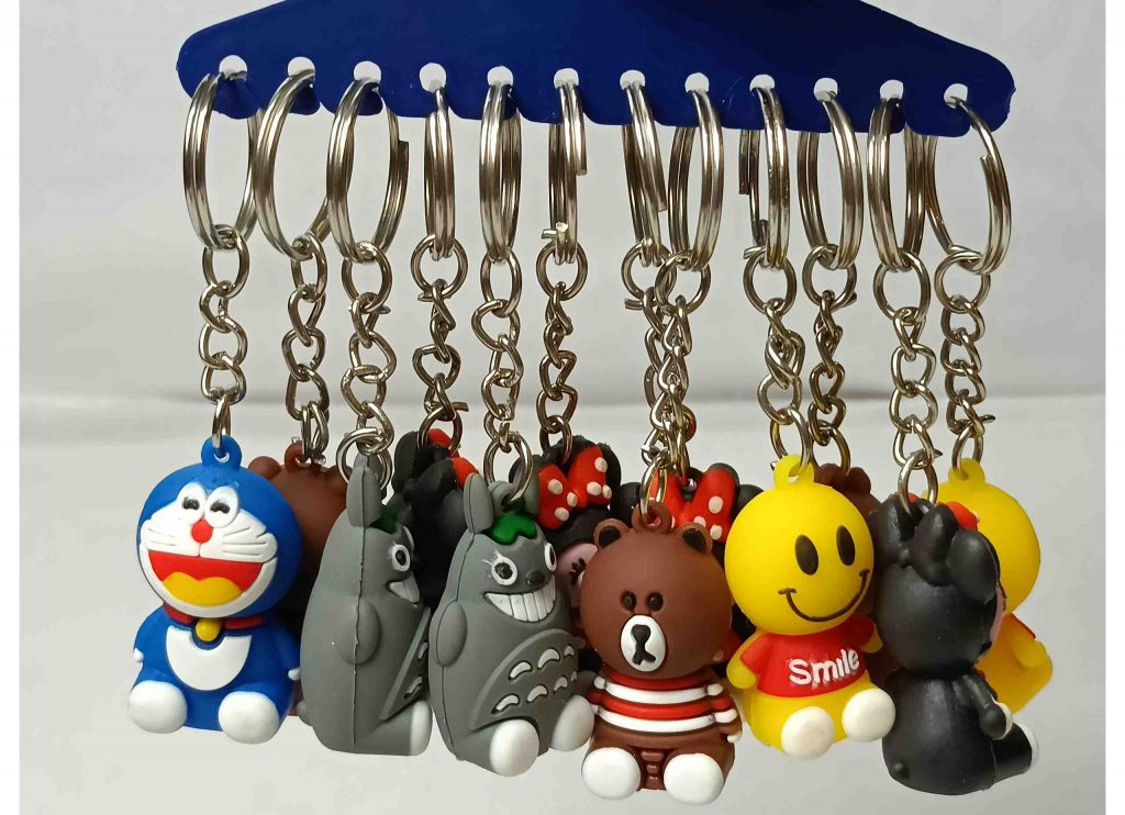 (12 Pcs) Mix Cartoon Character Keyrings – Sellet