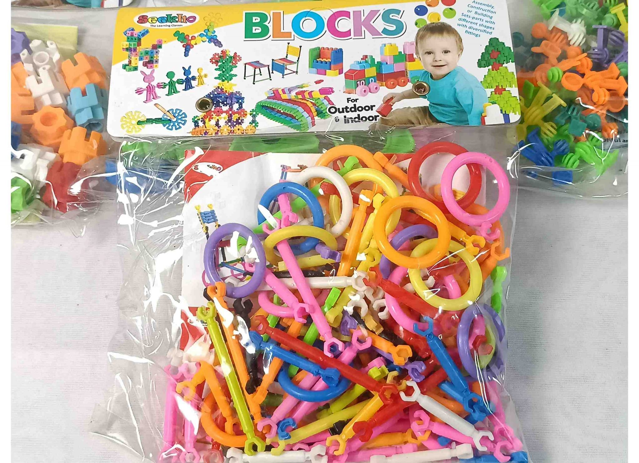 Educational PVC Hexa blocks ISI certified -assorted designs – Sellet