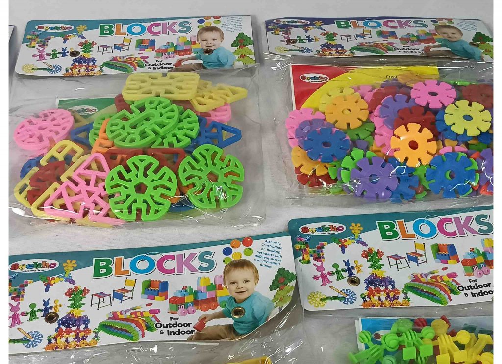 Educational PVC Hexa blocks ISI certified -assorted designs – Sellet