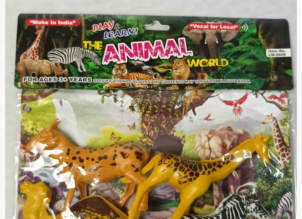 Rubber Wild Animal 6pcs – Sellet