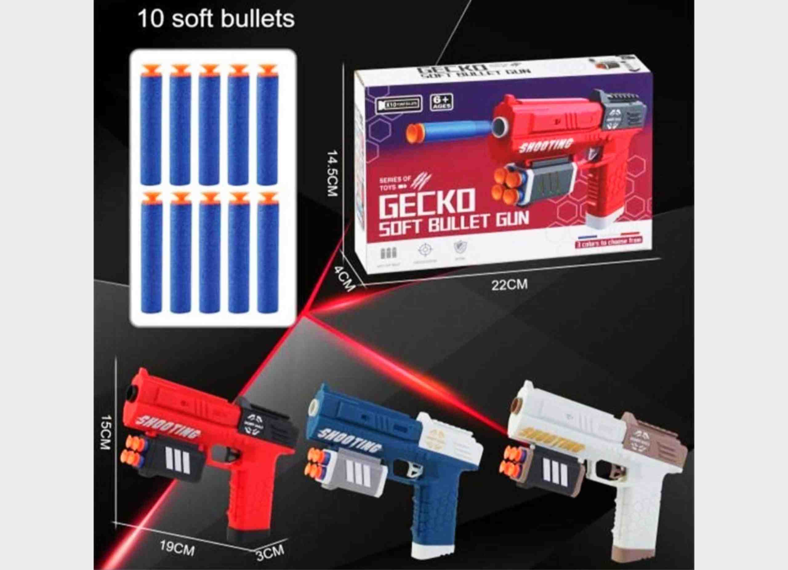 Gecko Soft Bullet Gun – Sellet