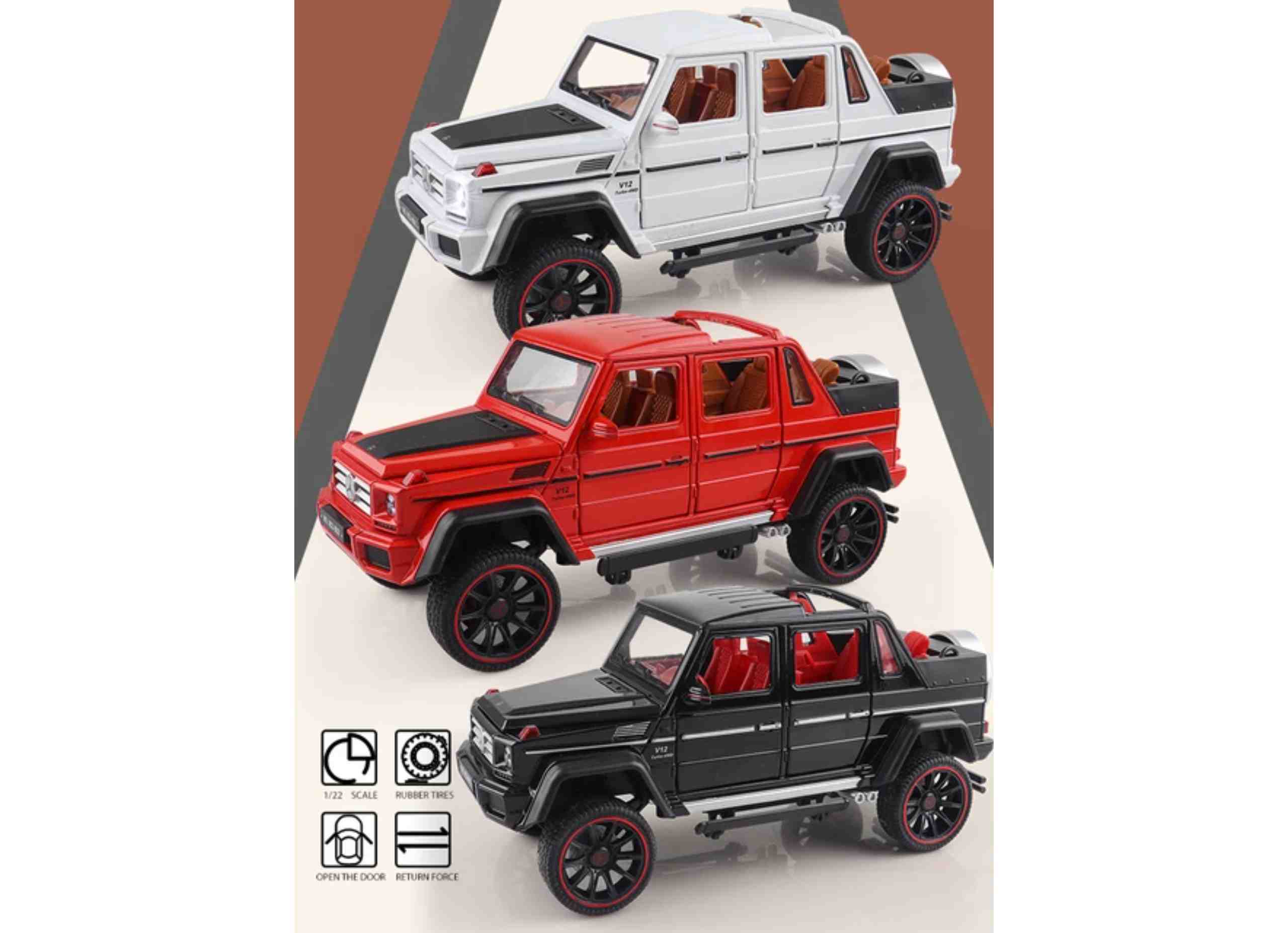 1:22 Scale Metal G-650 AMG Turbo Die Cast Car – Sellet