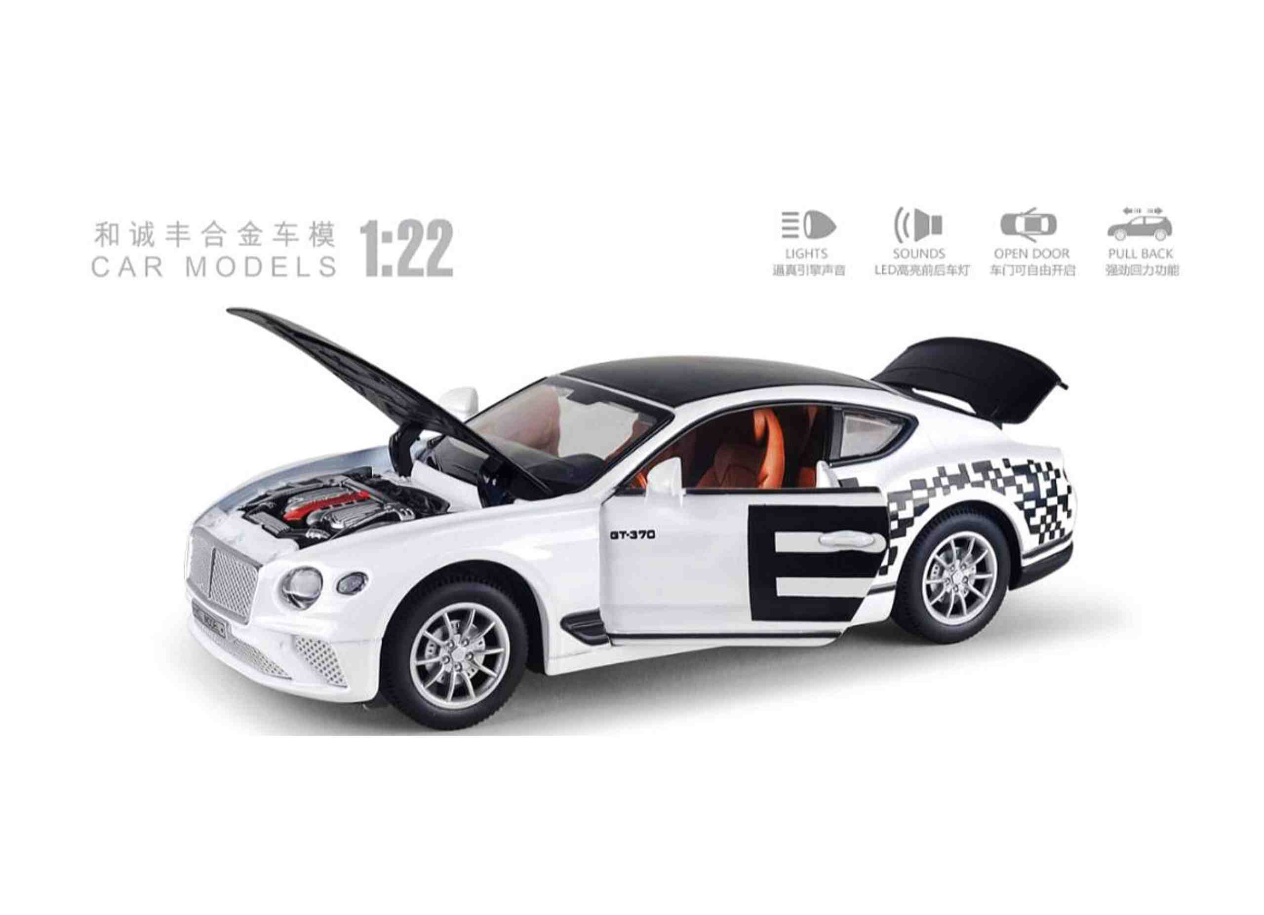 1:22 Scale Metal Gt-370 Die Cast Car – Sellet