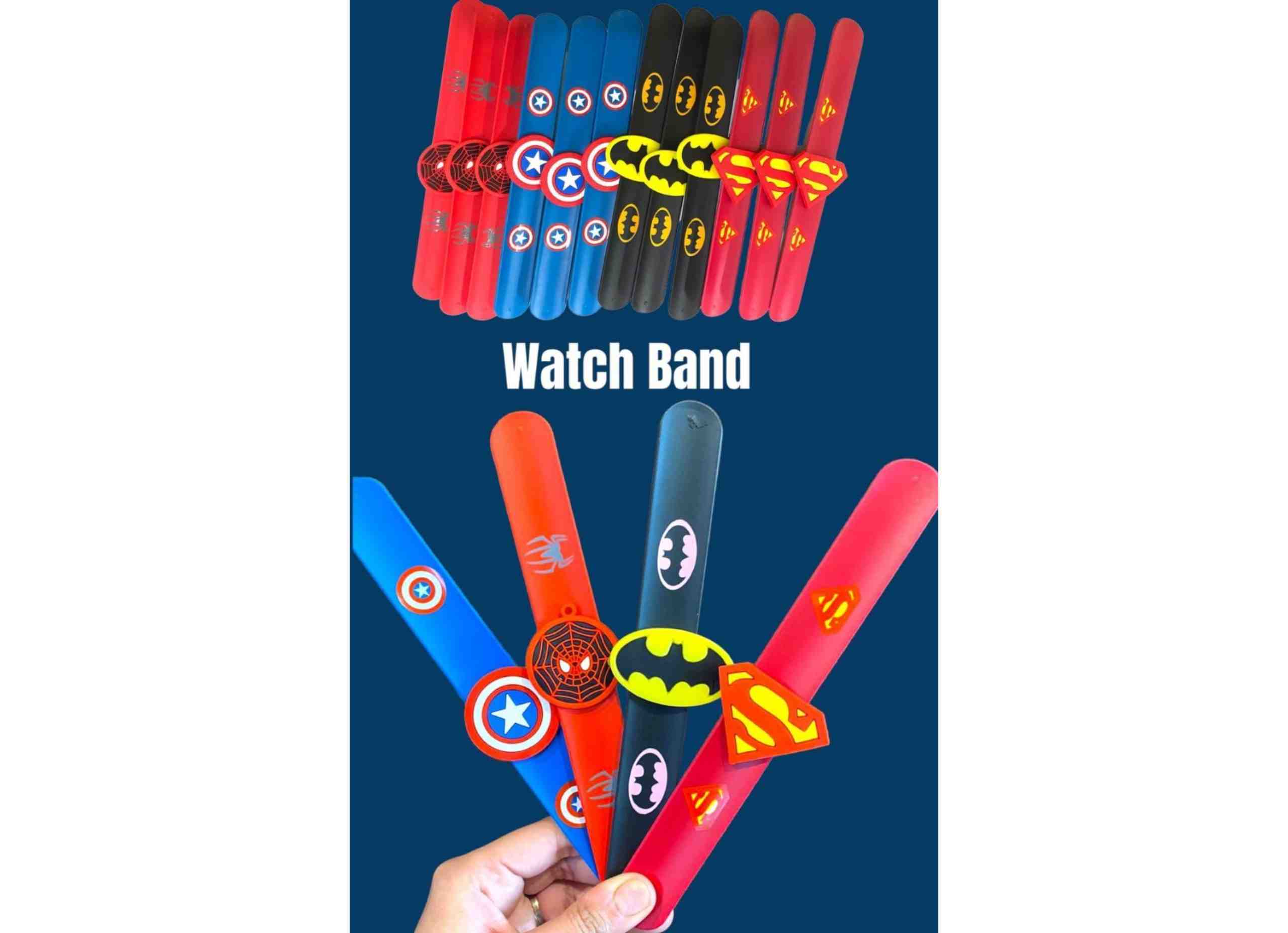 (12pc) Superhero Magic Slap Bands – SELLET