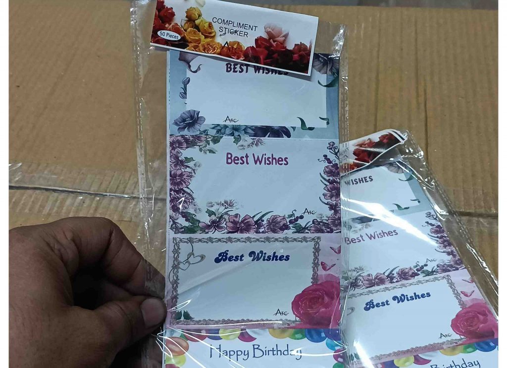 50 Pcs Name Card Sticker For Gift Packing – Sellet