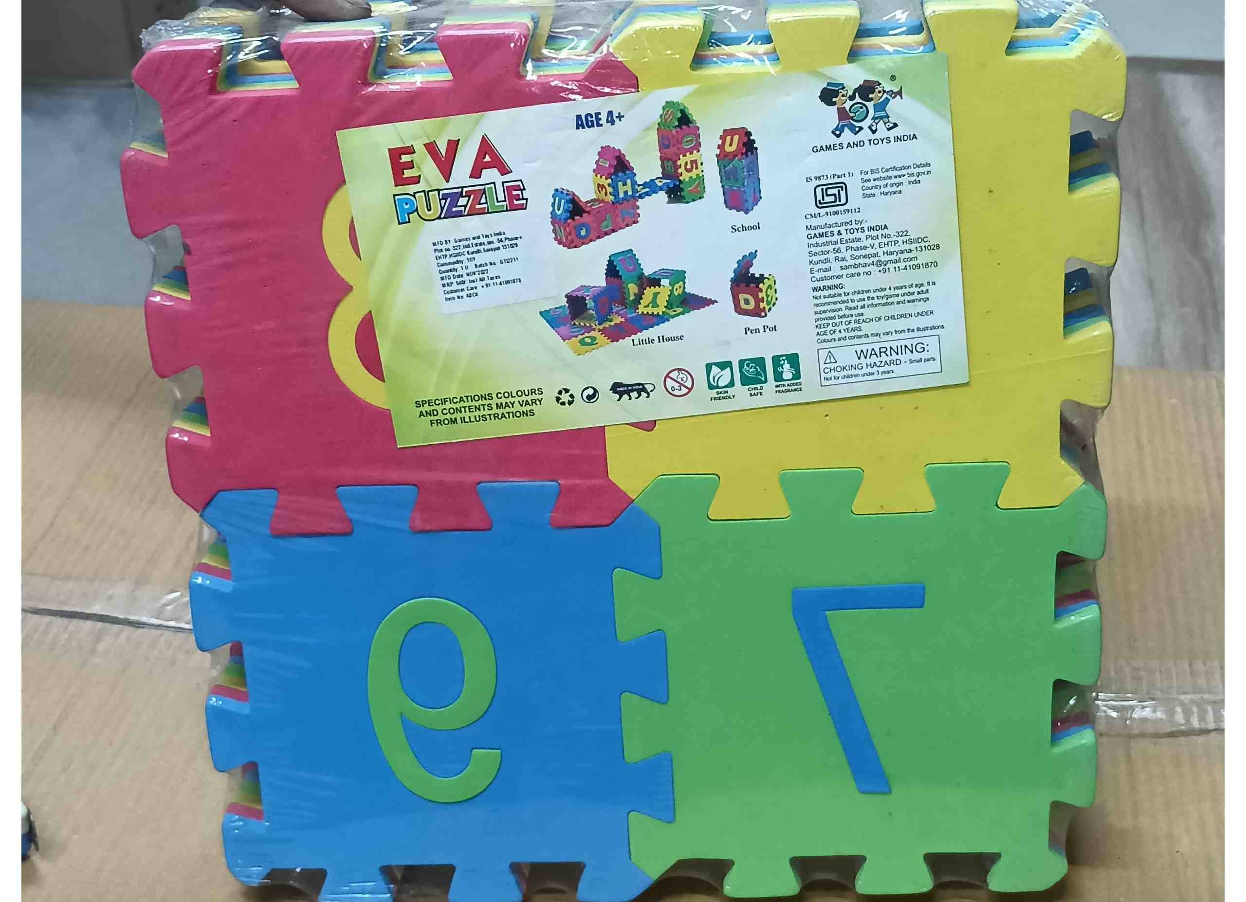 Big Eva Puzzle Tiles with Abc and Numbers – Sellet