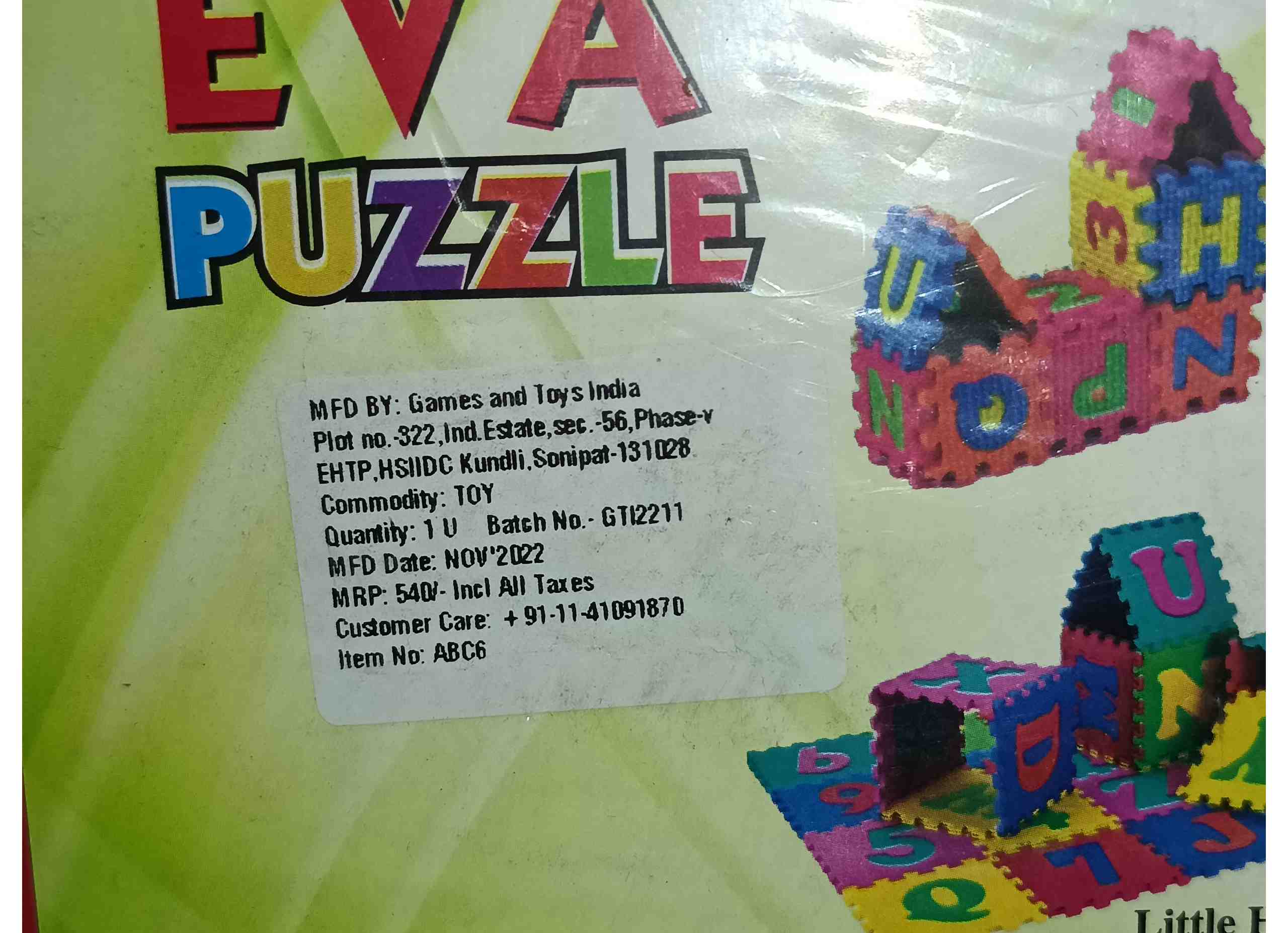 Big Eva Puzzle Tiles with Abc and Numbers – Sellet