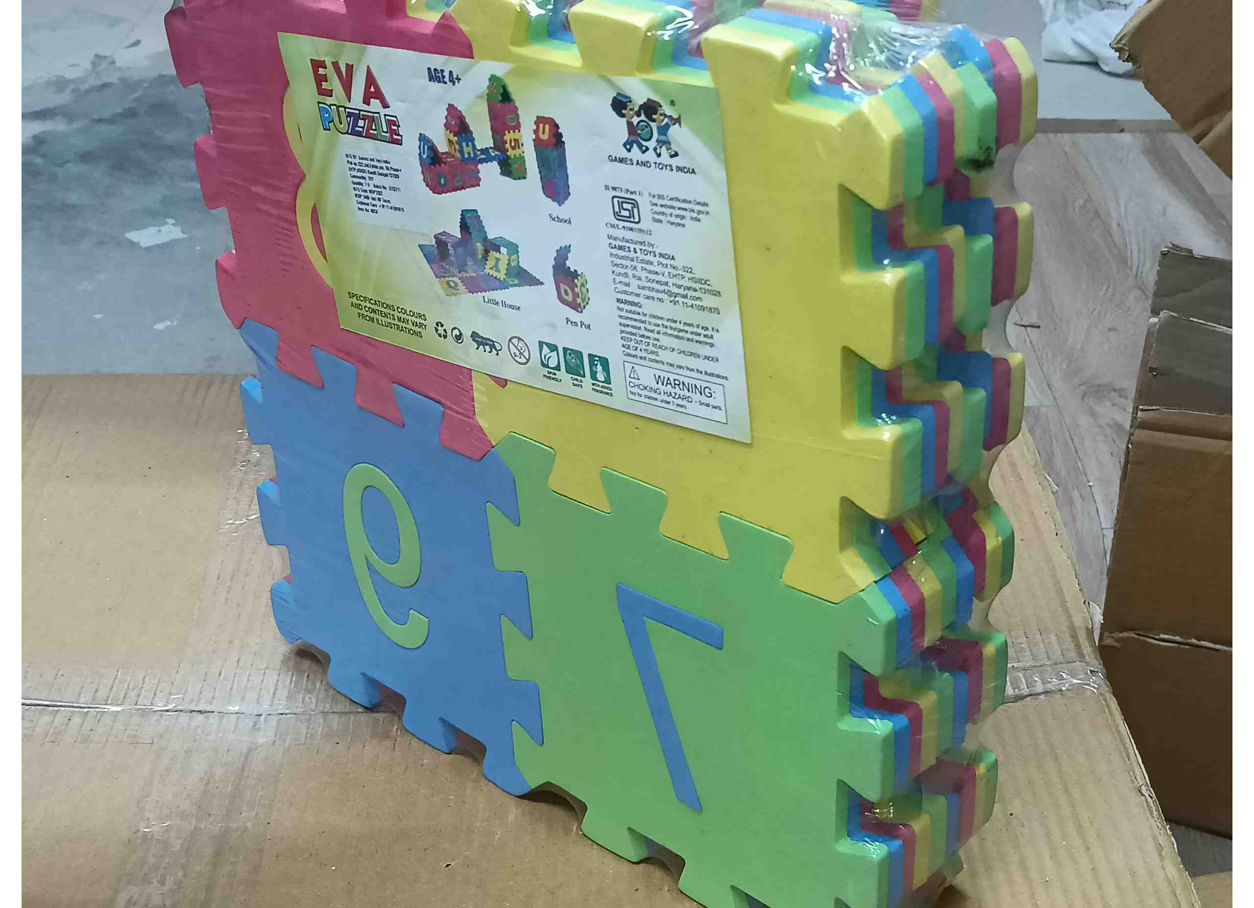 Big Eva Puzzle Tiles with Abc and Numbers – Sellet