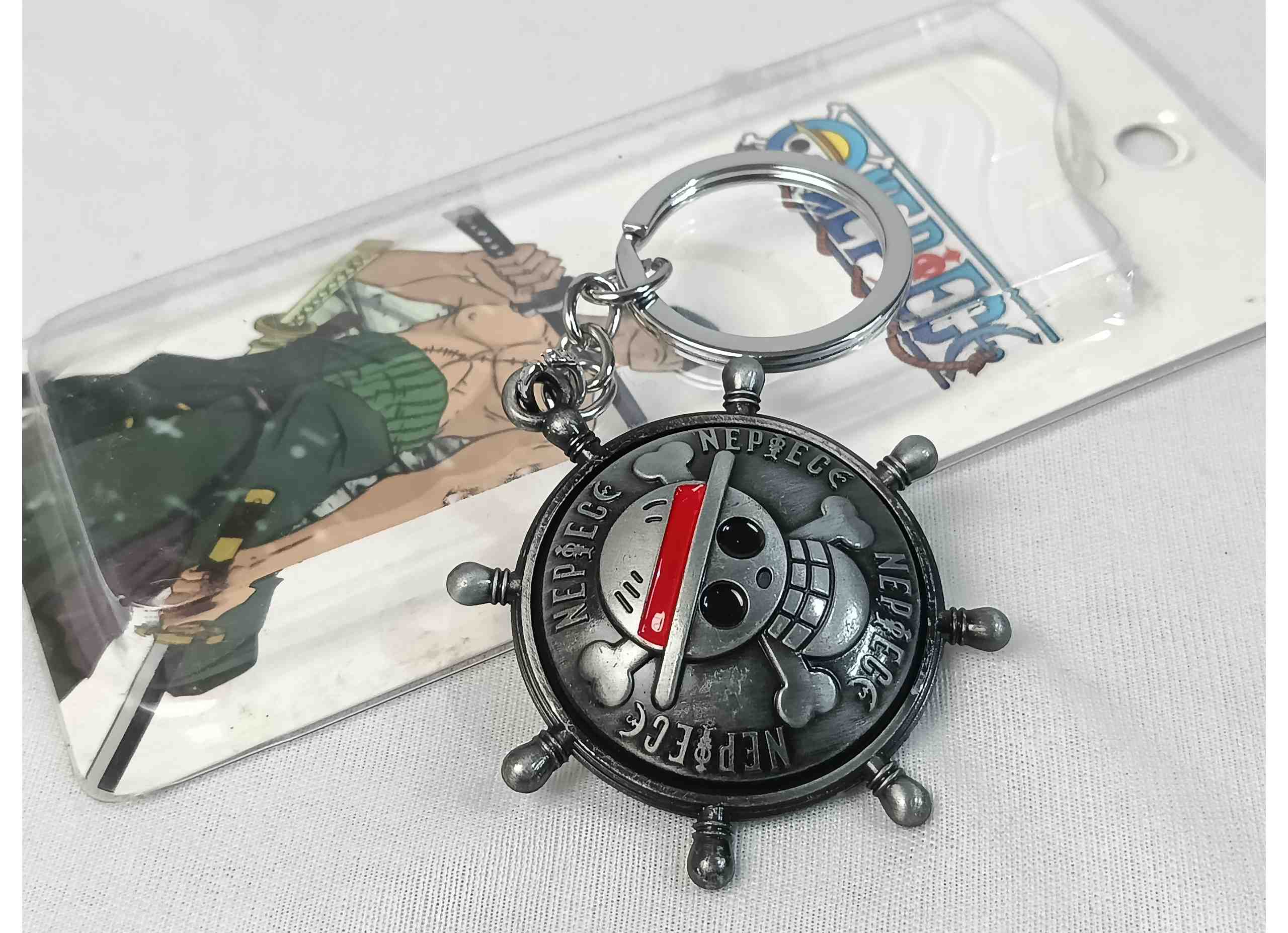 Rotating One piece Logo Metal Pirate Keychain – Sellet