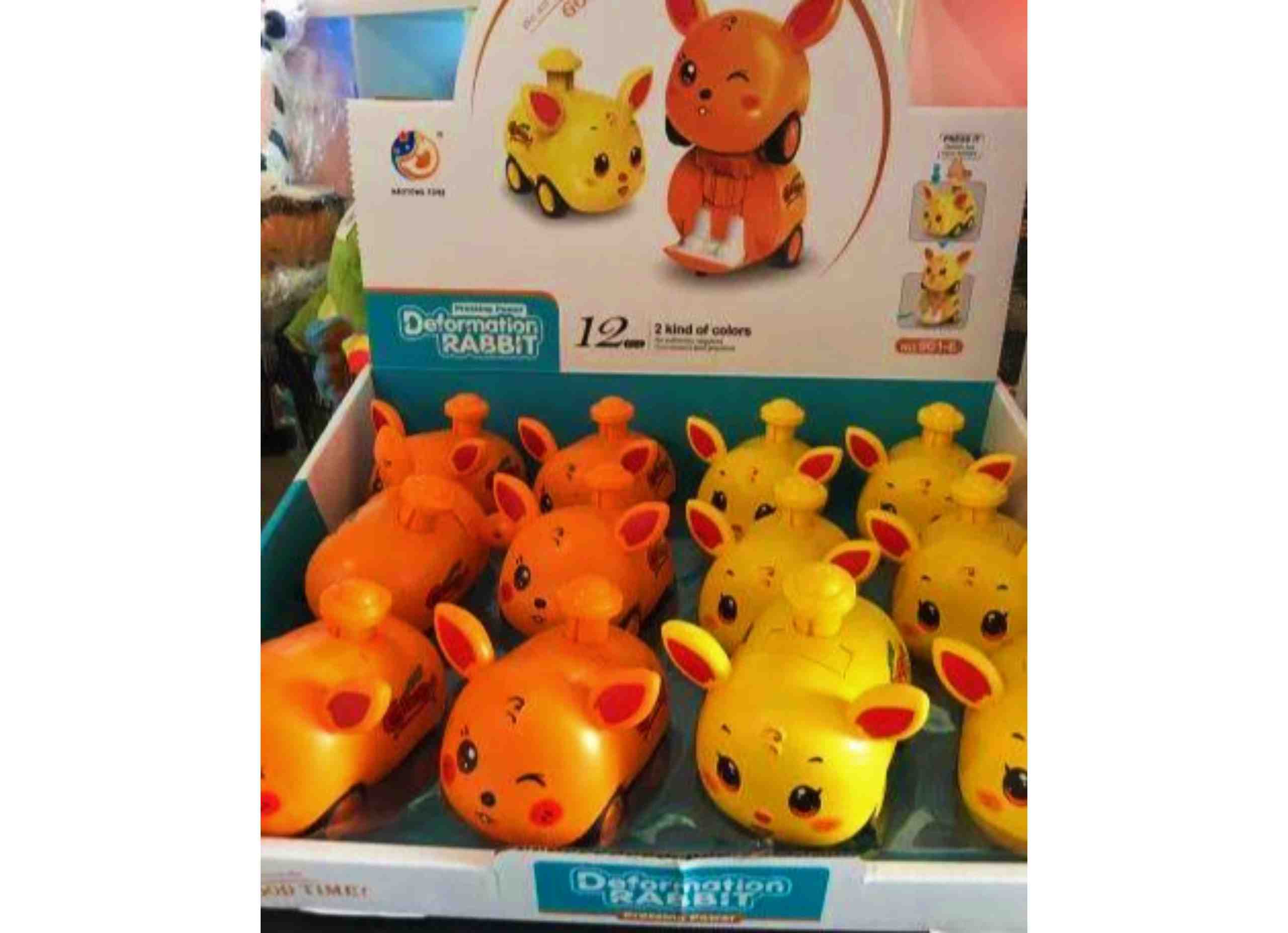 (12pc) Transforming Pikachu Rabbit Pressure Button – Sellet
