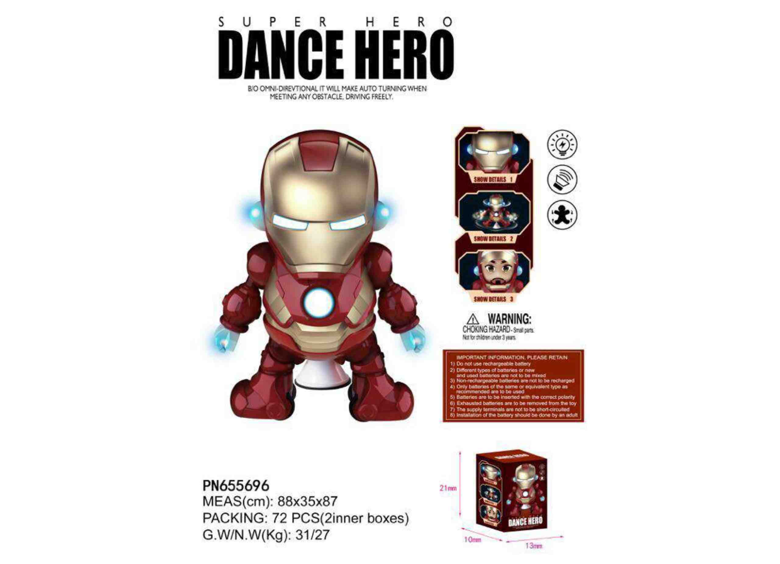 Dancing Hero Robot Iron Hero Design – Sellet