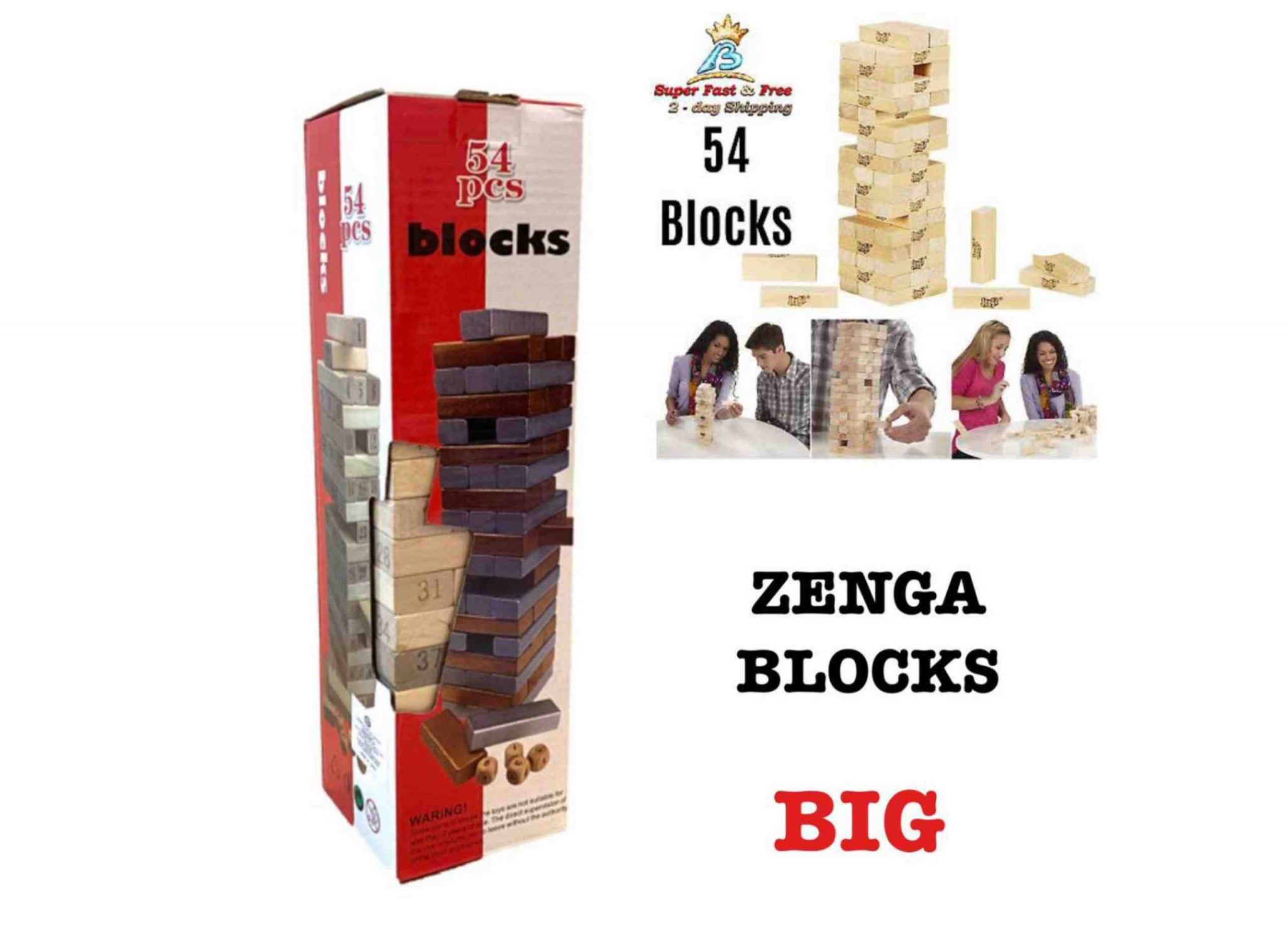 Zenga Blocks 54pc Big Size – Sellet