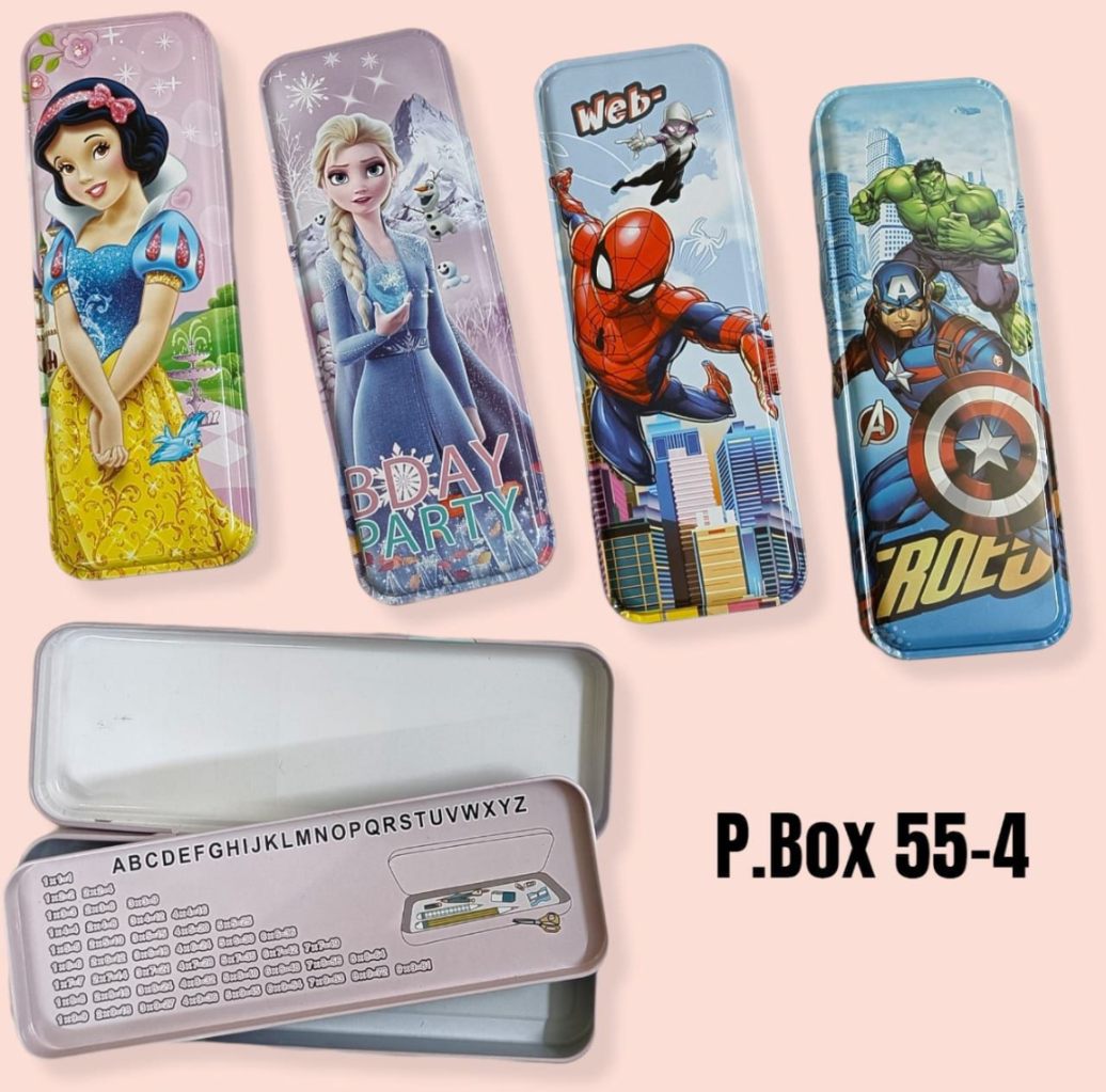 55-3 Printed Metal Pencil Box Double Decker – Sellet