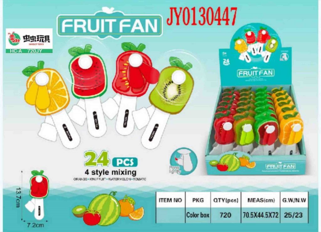 (24 pc) Fruit Fan Manual Assorted Designs – Sellet
