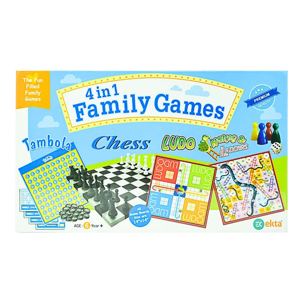 4 in 1 Family Games (Premium Quality) | Ekta – Sellet