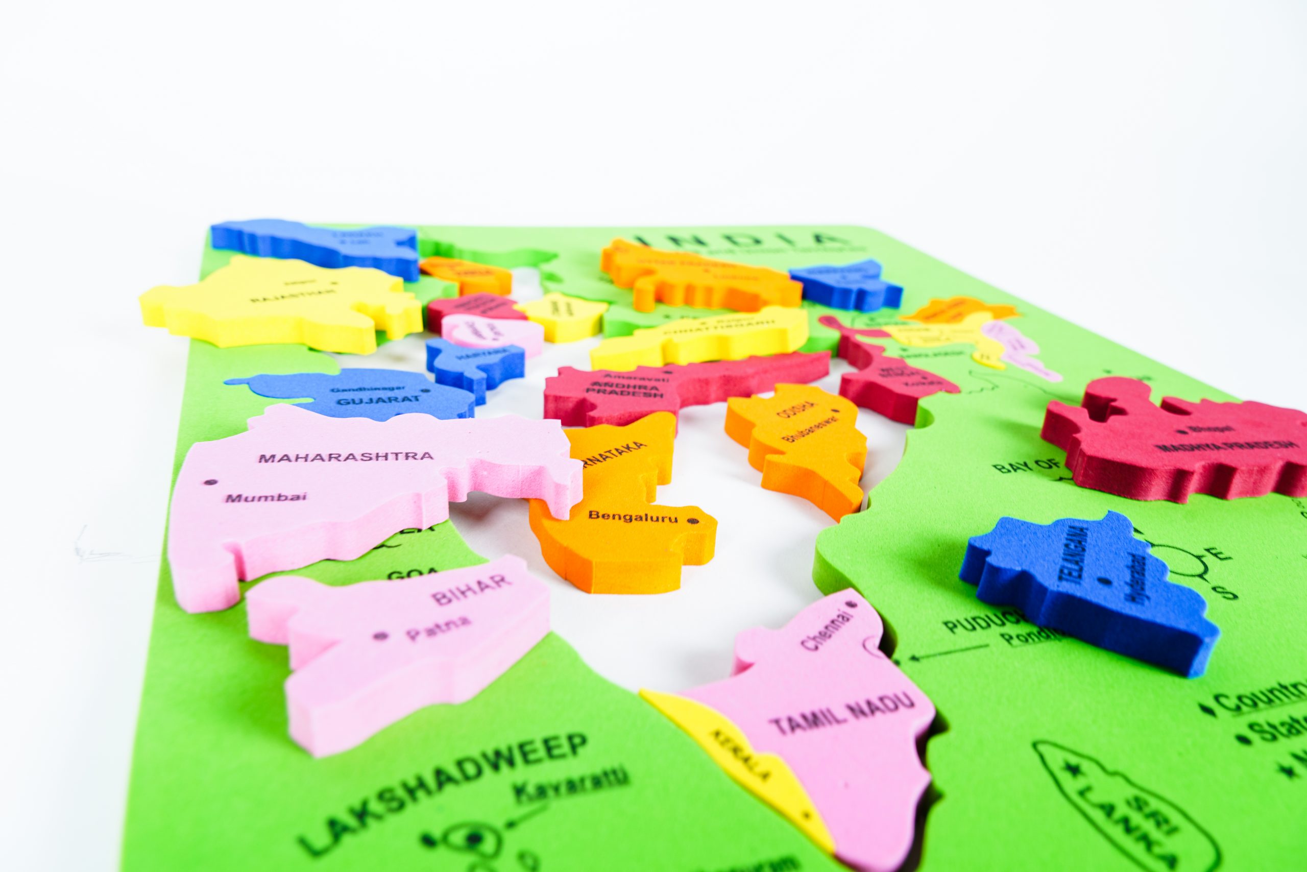 EVA Map of India StatesPuzzle- Premium 9 mm thick- Toyz Villa – Sellet