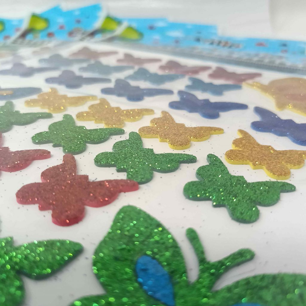 SPARKLE BUTTER FLY 3D STICKER SHEETS – Sellet