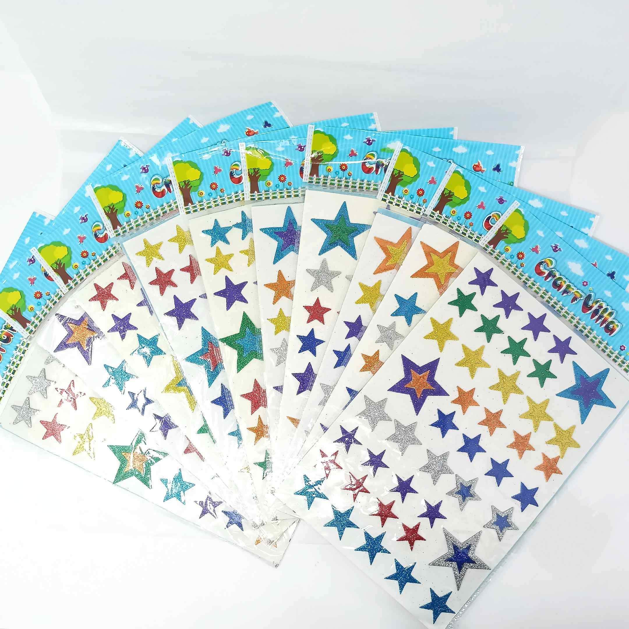 SPARKLE STAR 3D STICKER SHEETS – Sellet