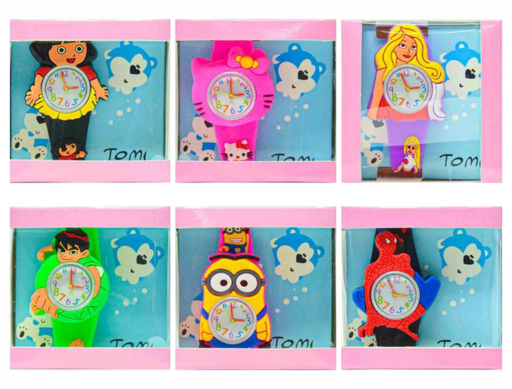 Cartoon Rubber Dial Watch With Box For Kids – Sellet