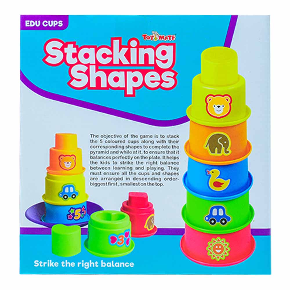 Edu Cups (Stacking Shapes) – By Toy Mate – Sellet