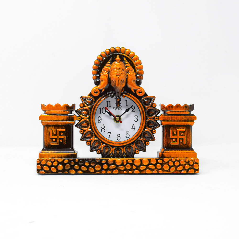 (1 Pcs) Prime Clock | PT-6 Lord Ganesha Design Clock in Assorted ...