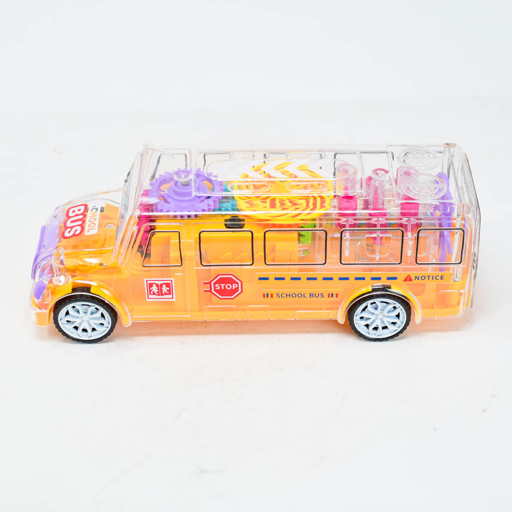 Transparent Gear School Bus Sound and Colorful Lights – Sellet