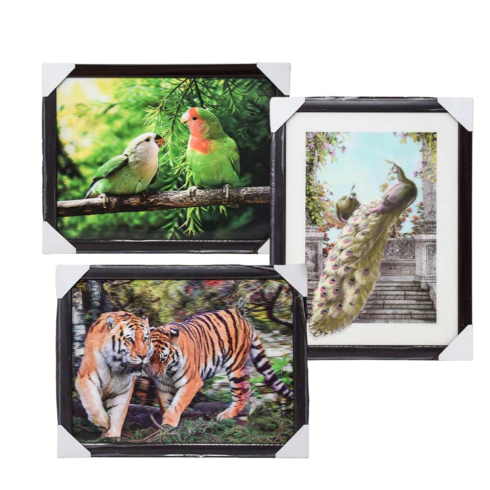 (1 Pcs) Animals Photo Frame | 16 No | Photo Frame in Assorted Graphic ...
