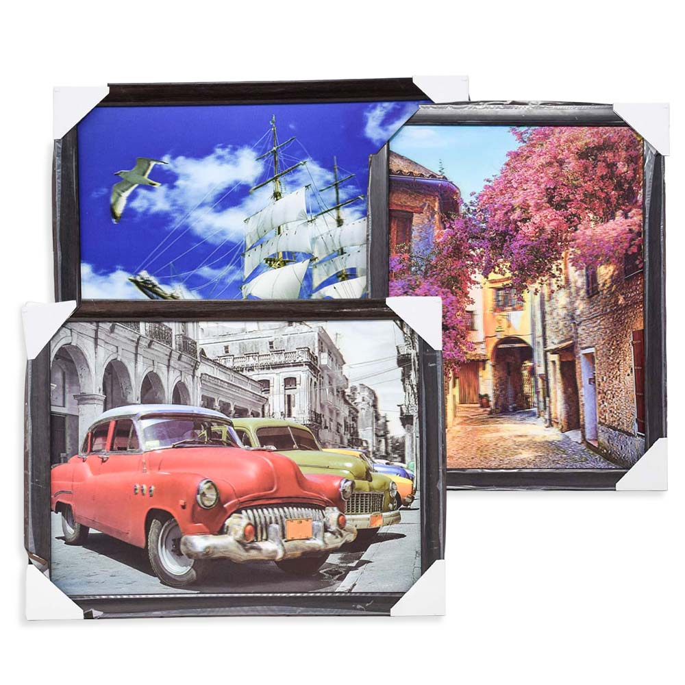 (1pcs) Scenery Photo Frame | 18 No | Photo Frame in Assorted Graphic ...