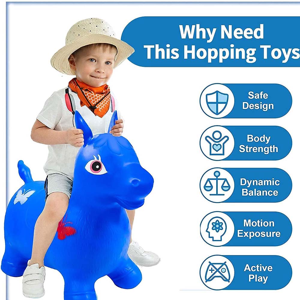 Air inflatable hopping pony/ unicorm Rubber ride on – Sellet