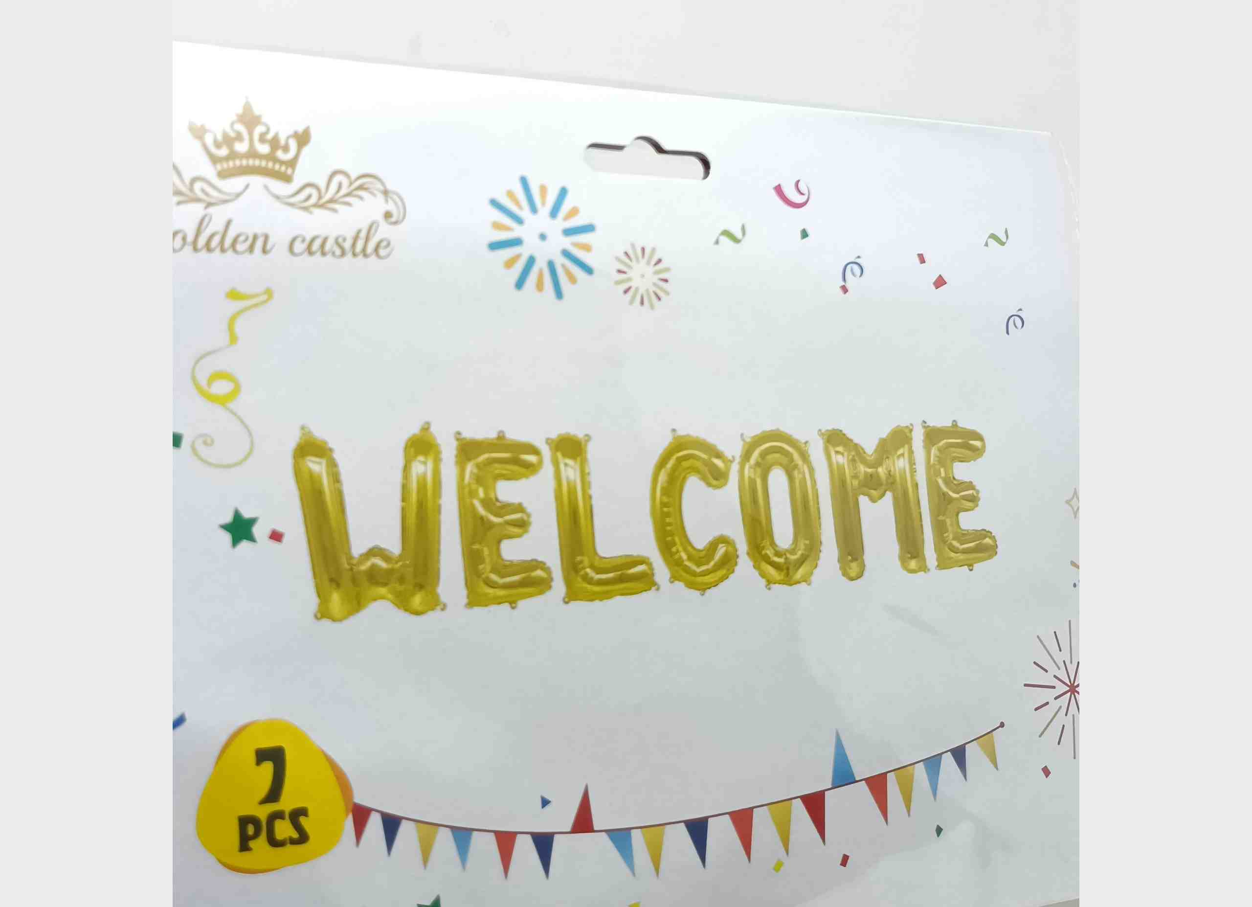 Welcome Foil Balloon Gold or Silver Color – Sellet