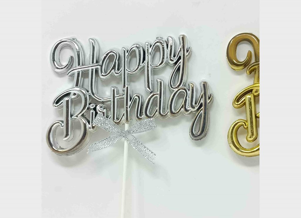 Happy birthday Cake topper in assorted colours – Sellet