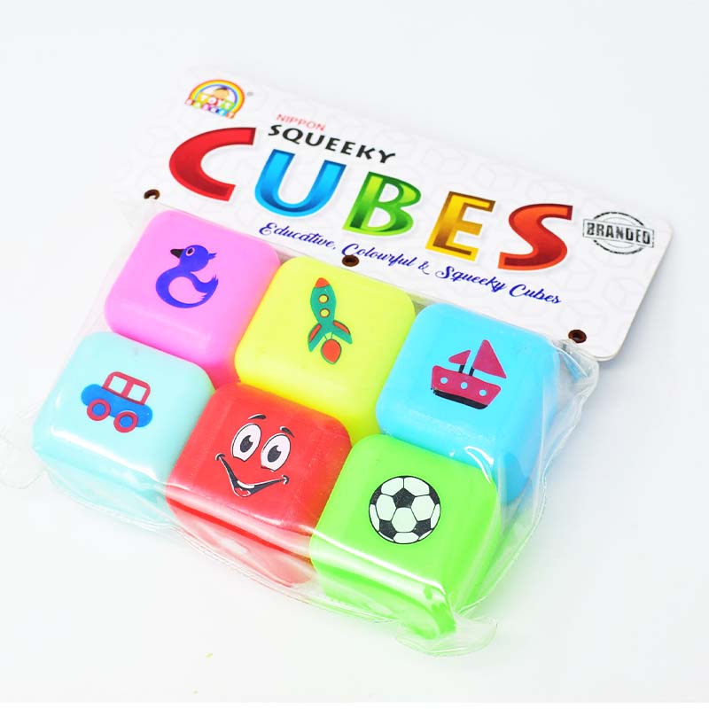 6 pcs Squeeky Cubes Chuchu – Nippon Squeeze toys for babies – Sellet