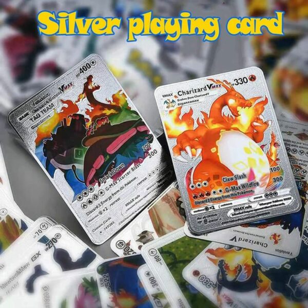 Silver Pokemon trading card – SELLET