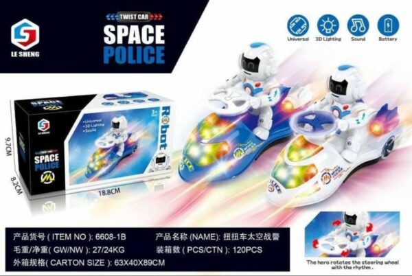 Space Police Car with Light and Music – SELLET