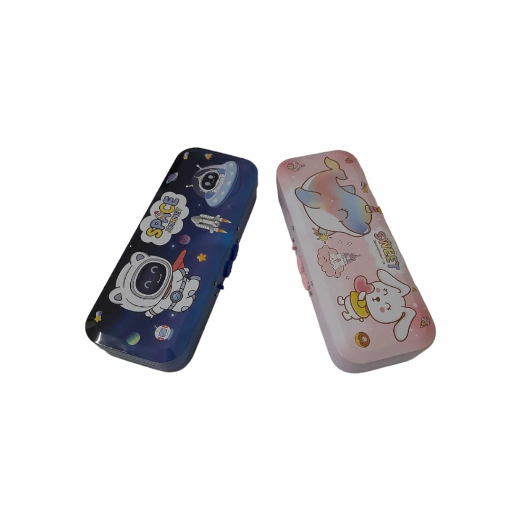Cartoon Metal Pencil Box with Password Lock – Sellet