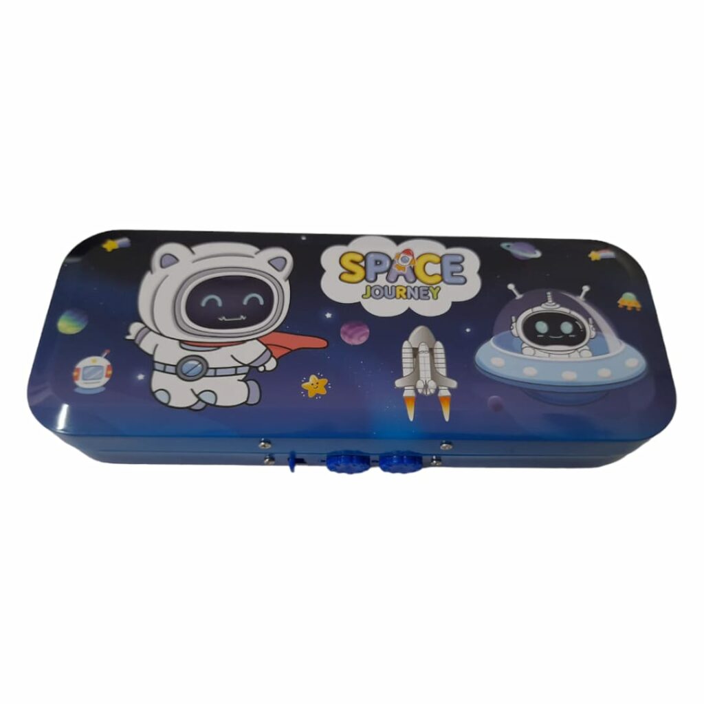 Cartoon Metal Pencil Box with Password Lock – Sellet