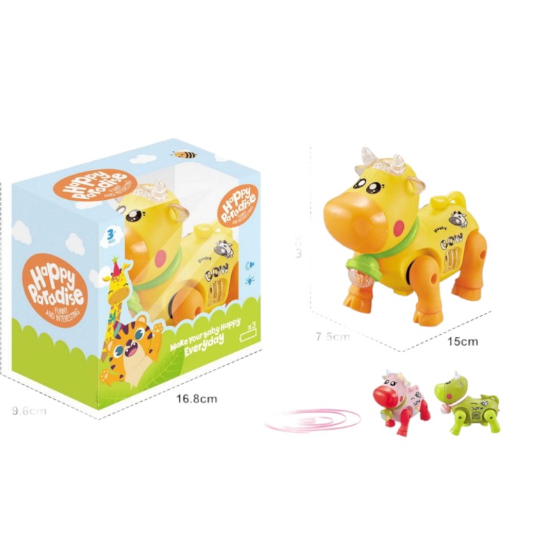 Electric Walking Cow With Projector Light & Music – Sellet