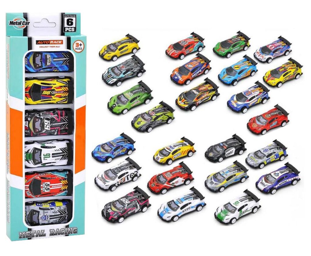 6 in 1 Metal Racing Car Set – Sellet