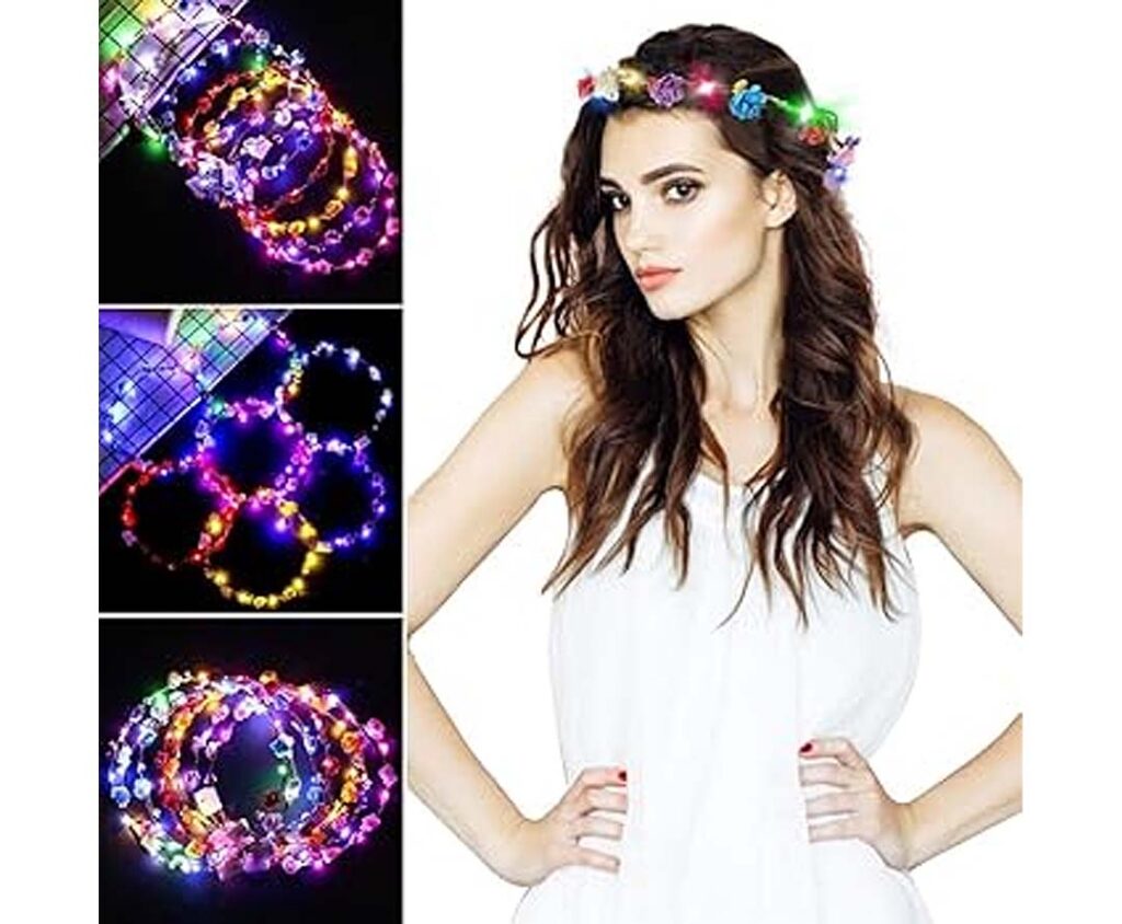 (10 Pcs) Flower Tiara with LED Light – Sellet