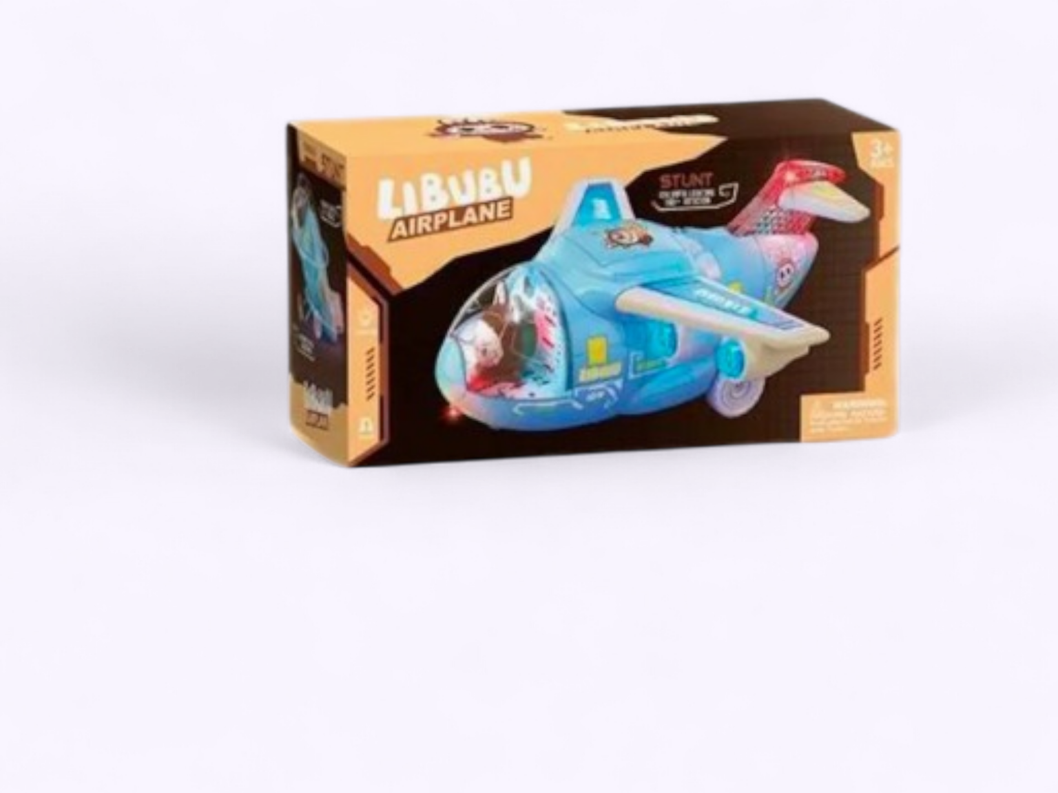 Labubu Airplane Toy – Stunt Bump and Go Airplane with Lights and Music ...