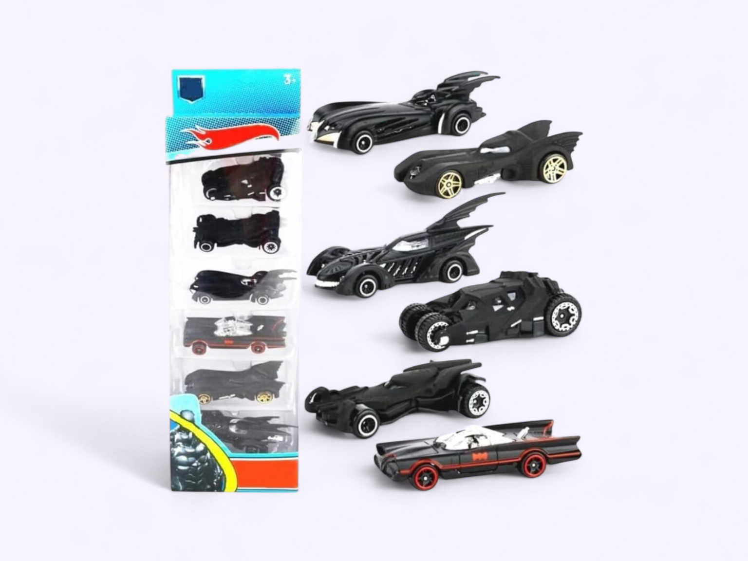 Set of 6 Batman Car – Die Cast Metal Mini Cars for Kids – Sellet
